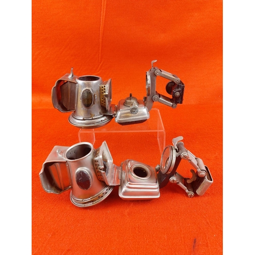 2 Joseph Lucas Silver King cycle lamps