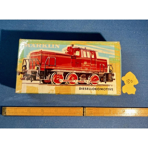 A boxed 00 3064 Marklin diesel locomotive