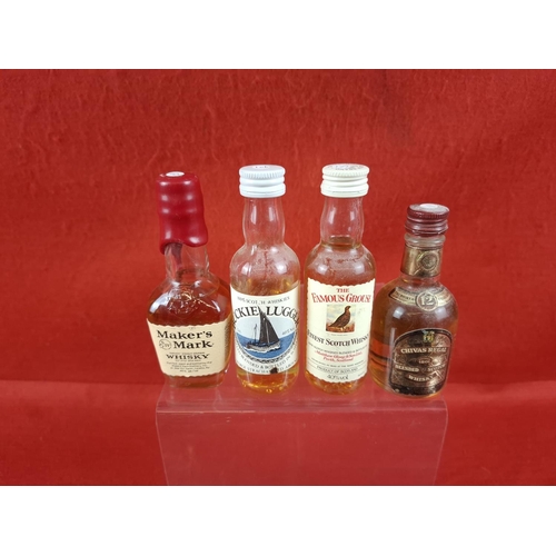 20 x Collectible Vintage mixed Whisky miniature bottles