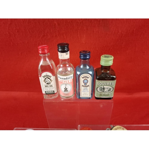 20 x Collectible Vintage mixed Gin miniature bottles