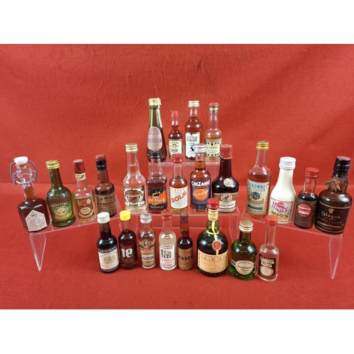 25 x Collectible Vintage mixed Liquer miniature bottles