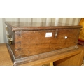 Heavy Wooden Box with Carrying Handles.