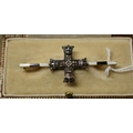 Military Cross Bar Diamond Set Brooch