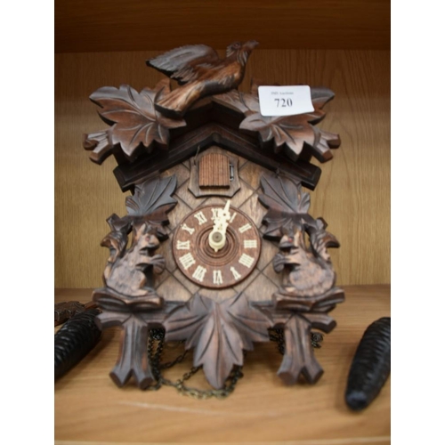 Swiss Cuckoo Clock, complete with weights.