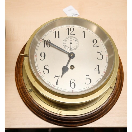 Mechanical Brass Ships Clock.