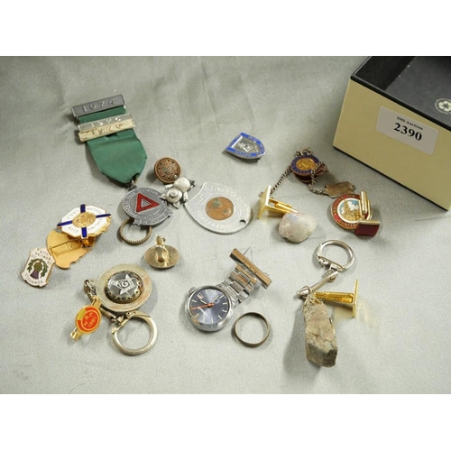 Box - Assorted Badges, Medallions etc.