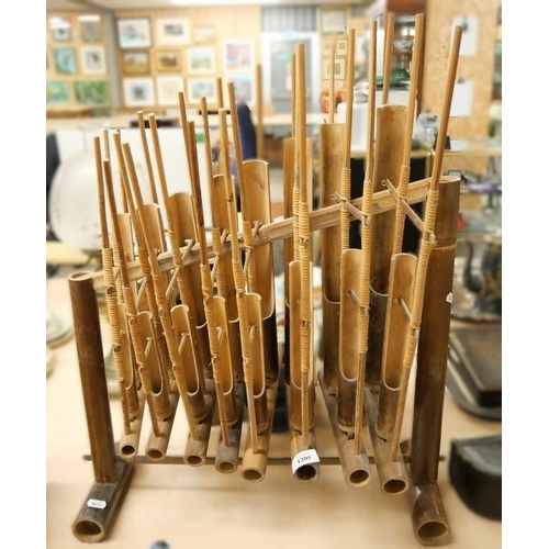 Javan Bamboo Angklung Musical Instrument.