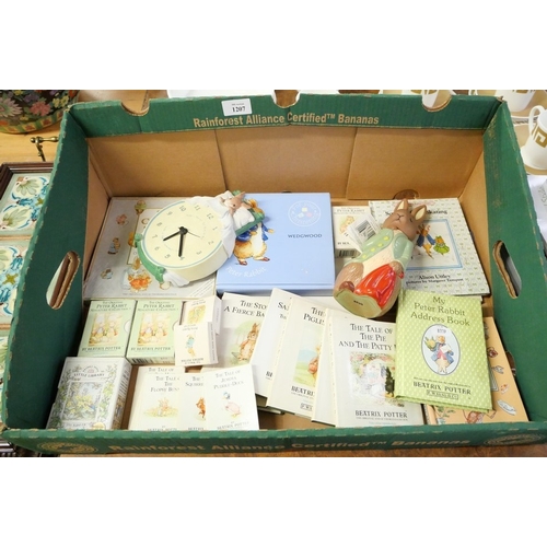 Box of Assorted Beatrix Potter Collectables.