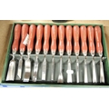 Cased Set Of 12 Record Chisels