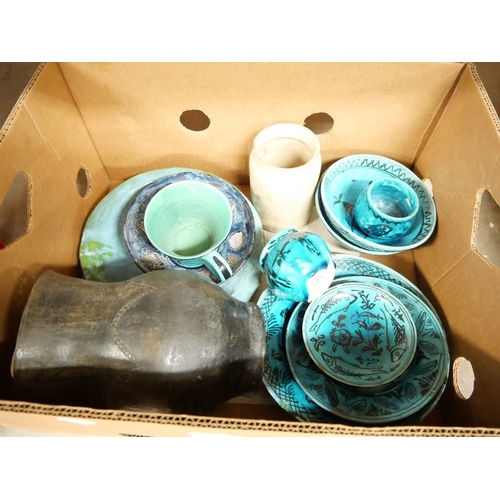Box - Assorted Studio Pottery.