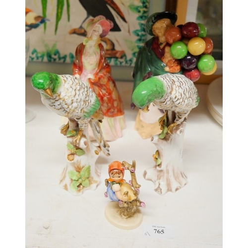 Hummel Ornament, Pair of Chelsea Parrots, Royal Doulton 'The Balloon ...