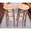 Pair Of Beech Bar Stools