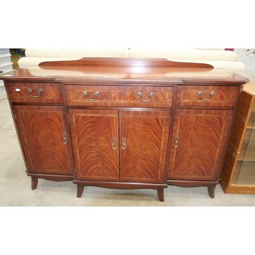 Reproduction Mahogany Breakfront Sideboard