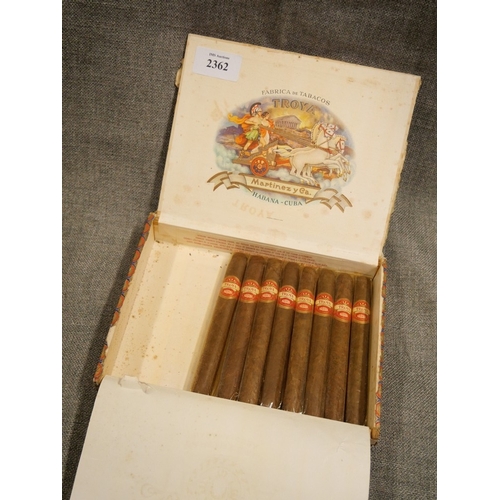 Eight Vintage Cuban Cigars in Original Box.