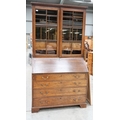 Oak Bureau Bookcase. Approx. L 112cm W 59cm H 205cm