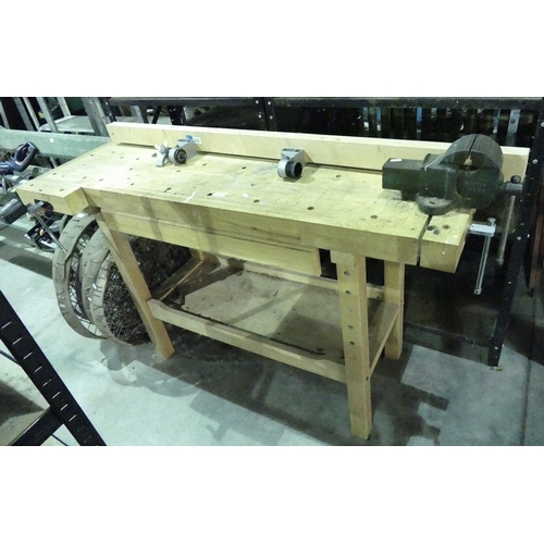 Beech Workbench with Vice