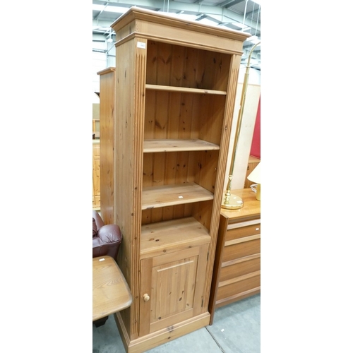 Pine Four Tier Open Bookcase approx 198cm tall.
