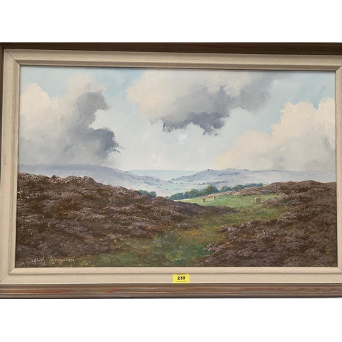 GILBERT LEWIS CREIGHTON. BRITISH 1918-1996. A moorland landscape ...