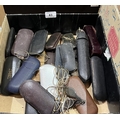 A box of spectacles and cases.