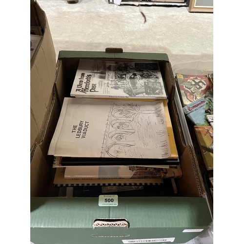 A box of books, local interest.