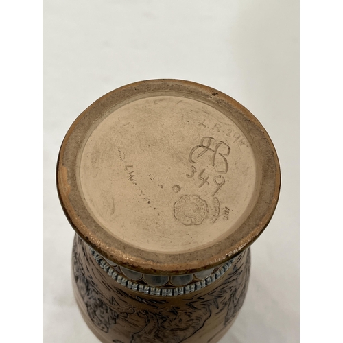 HANNAH BARLOW (1851-1916) FOR DOULTON LAMBETH. An inverted baluster ...