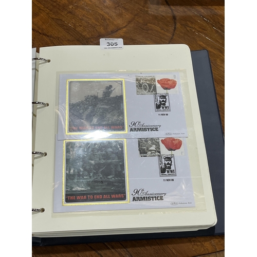 An album of WW1 commemorative first day covers.