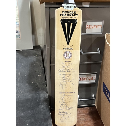 A Duncan Fearnley Supreme cricket bat, commemorating MCC Bicentenary ...