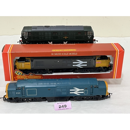 Three 'OO' gauge diesel locomotives