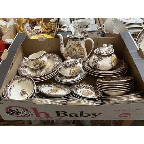 A large collection of Palissy Game Series dinner and tea ware