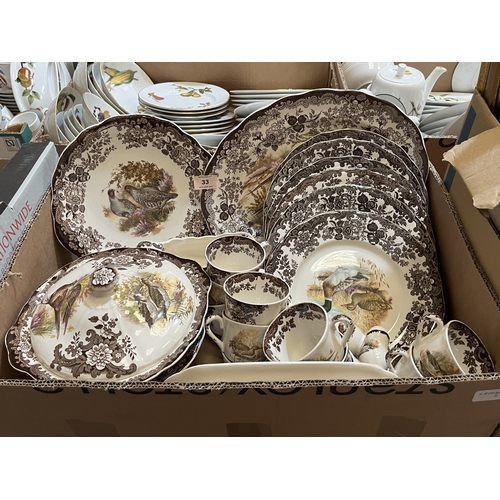 A large collection of Palissy Game Series dinner and tea ware