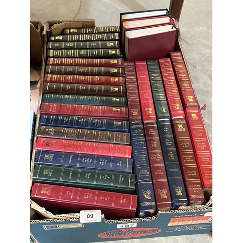 Two boxes of books