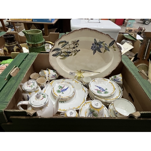 Adderley's Ltd Lupin pattern part tea set together with an antique ...