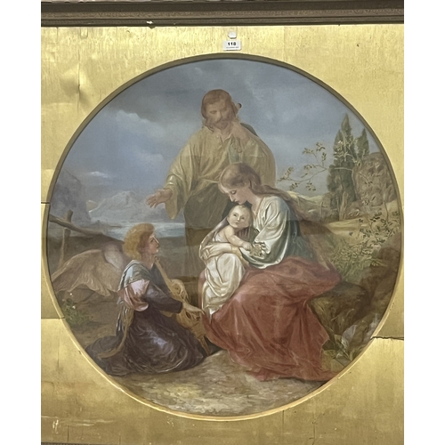 19TH CENTURY COPYIST AFTER CARL MULLER The Holy Family. Mixed media on ...