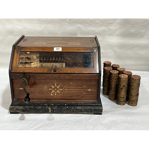 A 19th century cabinet roller organ, manufactured by the Autophone ...
