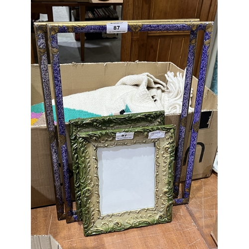 Two pairs of picture frames