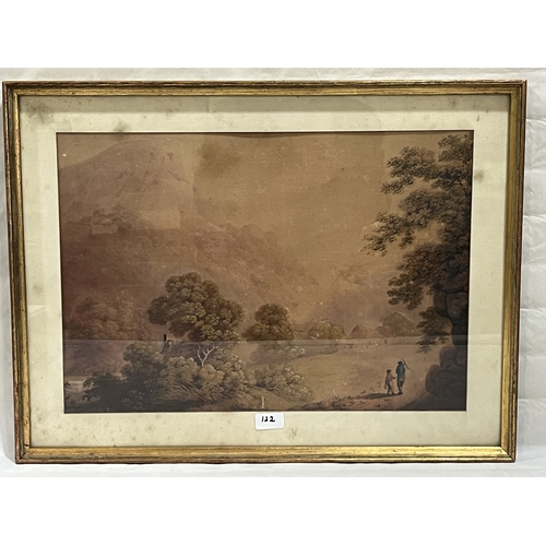 JOHN BIRD. BRITISH 18TH/19TH CENTURY View in the Vale of Guisborough ...