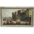 TERRY BURKE. BRITISH 1927-2018 Harbour scene with figure. Signed. Oil ...