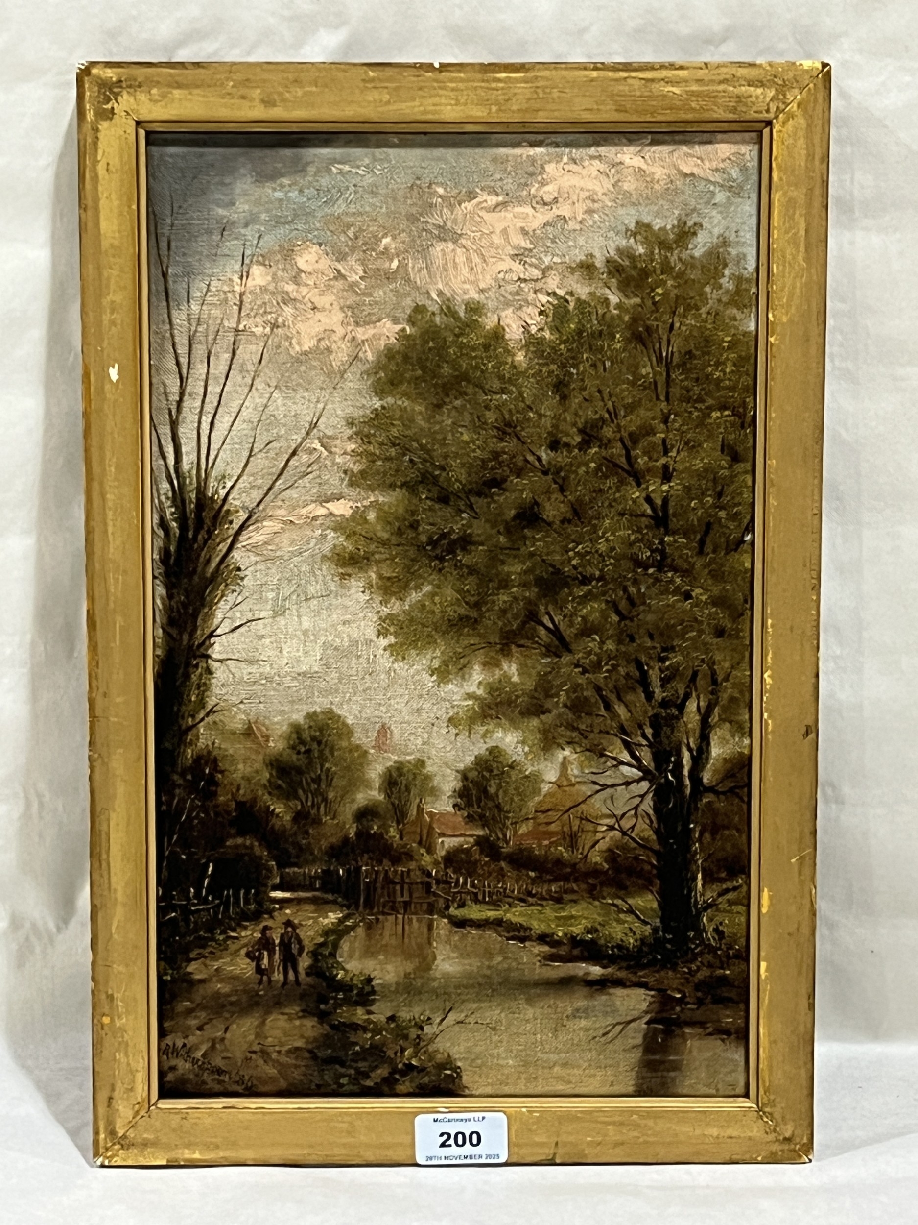 ROBERT WITHERSPOON. BRITISH 1842-1917 River Near Dover Castle 1886 ...