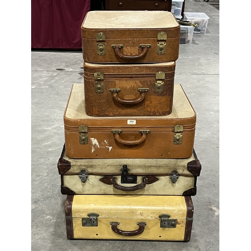 Five vintage cases