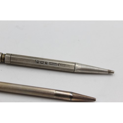 ,2 x Antique / Vintage Hallmarked .925 STERLING SILVER Pencils Inc ...