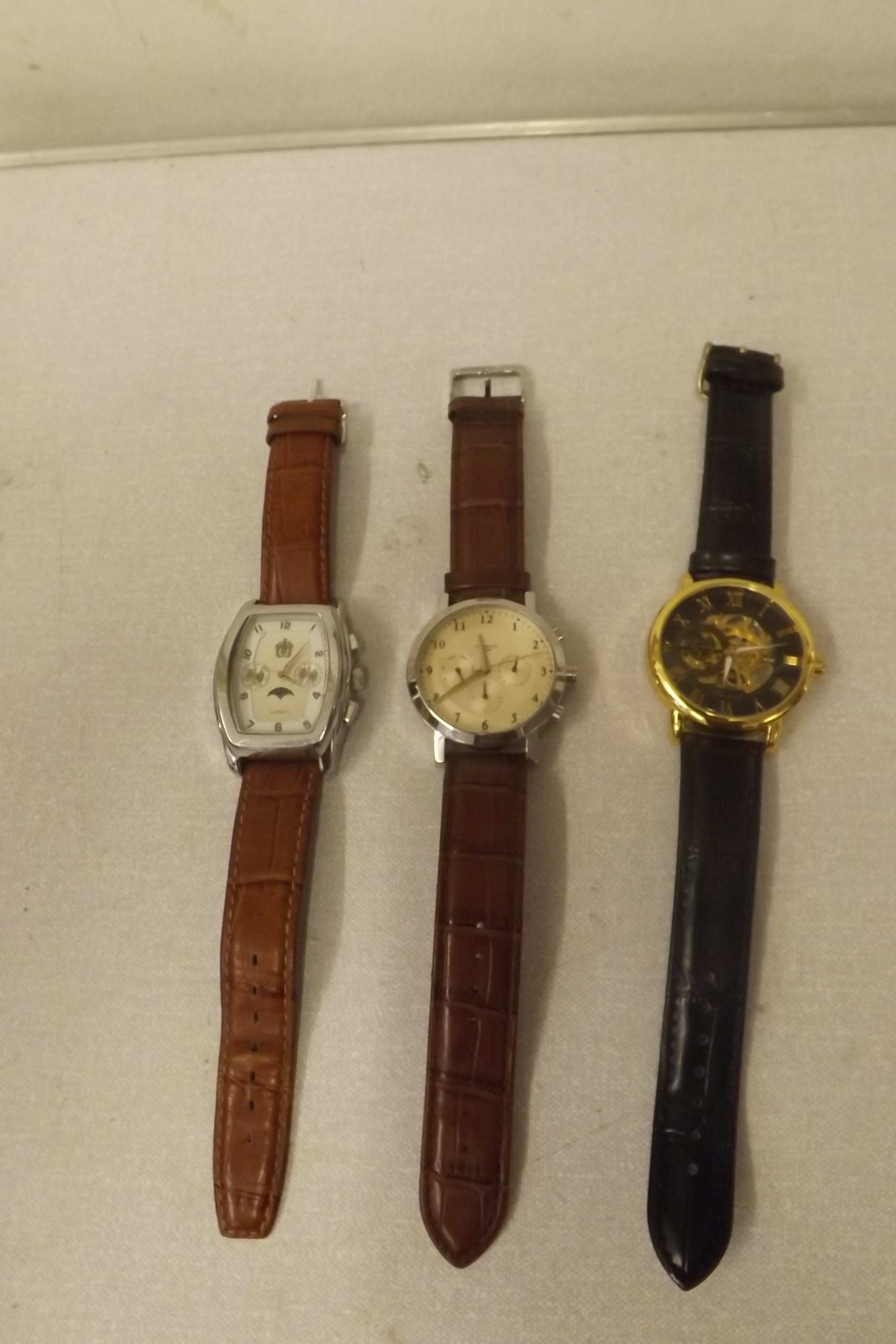3 gents stylish automatic wrist watches