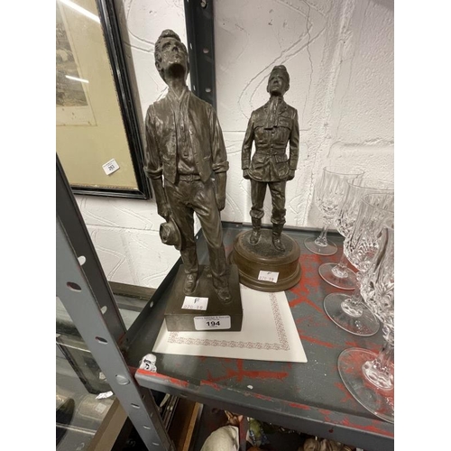 20th cent. Art: Cold cast statues, Peter Hicks of Seend, Wiltshire ...