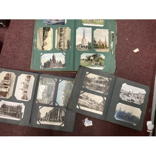 Postcards: Edwardian albums containing hundreds of cards including ...