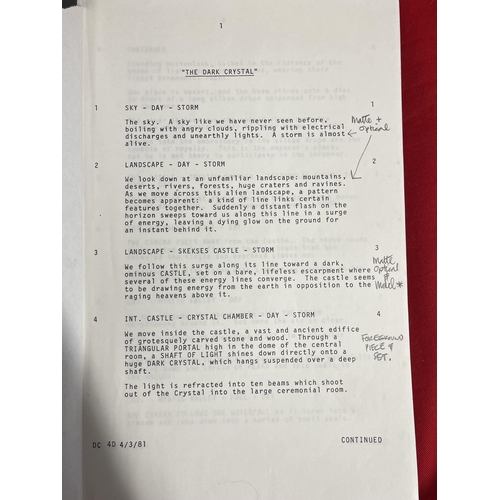 Film/Movies: The Roger Bowles Collection. Original shooting script to ...