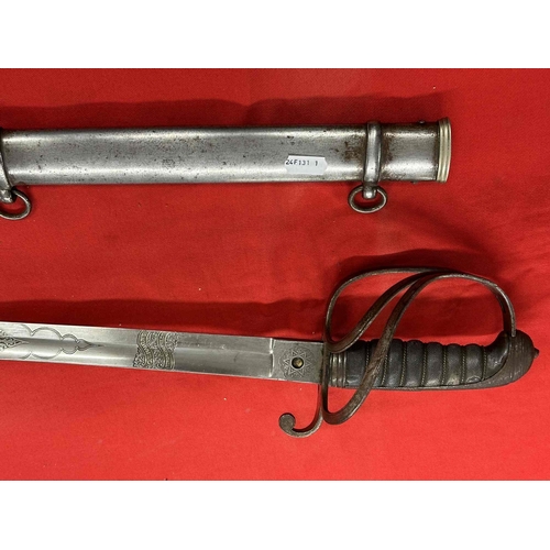 Edged Weapons: 19th cent. British dress sword etched blade C. E. Nairne ...