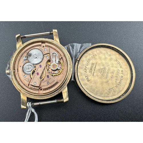 Watches: Gentleman's 9ct gold cased Omega Seamaster wristwatch, 520 cal ...