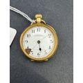 Watches: A ladies 18ct gold cased keyless open faced fob watch ...