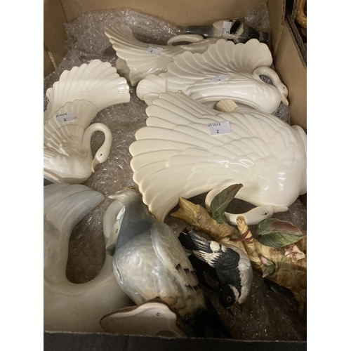 Ceramics: 20th century mainly bird figures including Country Artists ...
