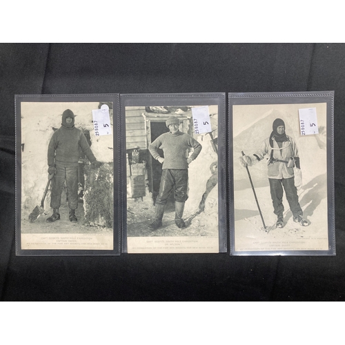 Postcards: Antarctic explorations cards featuring Captain Scott, Dr ...