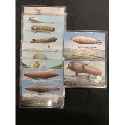 Postcards: Aviation History, a collection of fourteen cards depicting ...